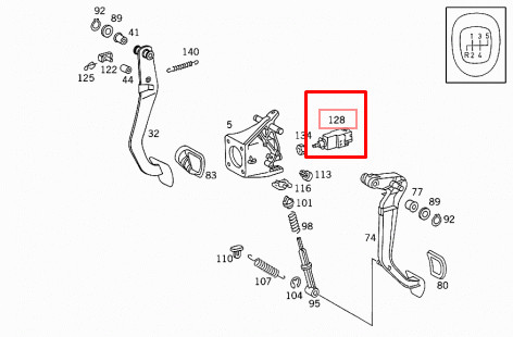 NEW MERCEDES-BENZ C-CLASS W202 BRAKE STOP LAMP SWITCH A0015450109 OEM ...