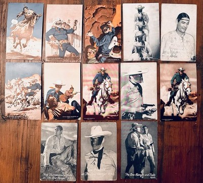 Vintage Lone Ranger MBS Card Lot 13 Clayton Moore Tonto 1940s Western ...