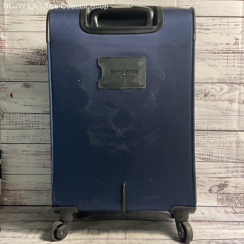Samsonite Soft Expandable 20" Spinner Carry On Blue Suitcase | eBay