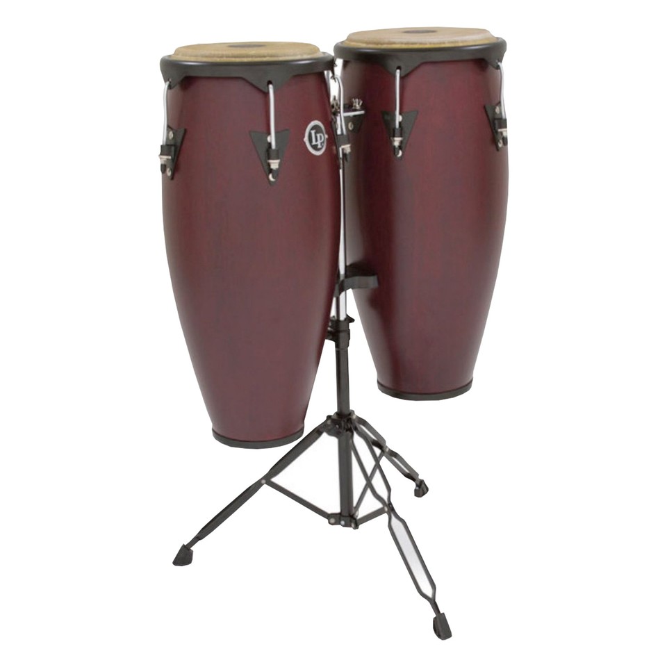 Latin Percussion City Series Conga Set with Stand in Darkwood Finish | eBay