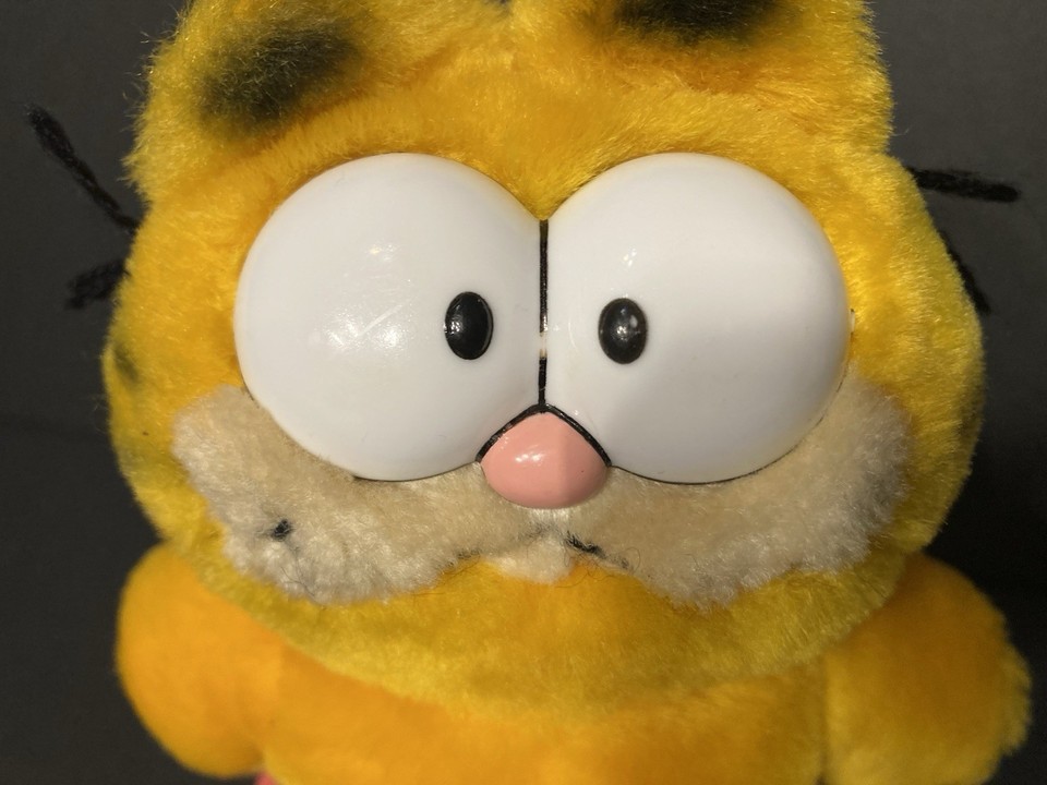 Vintage GARFIELD Surfing Wave Rider Plush on Surfboard DAKIN | eBay