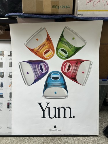 Two Vintage Apple Computers Poster Mac Think Different - YUM YIN - YANG ...