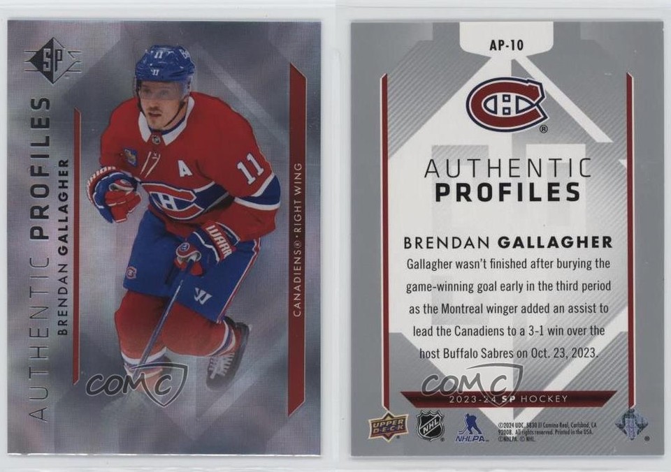 2023-24 SP Retail Authentic Profiles Patterned Foilboard Brendan ...