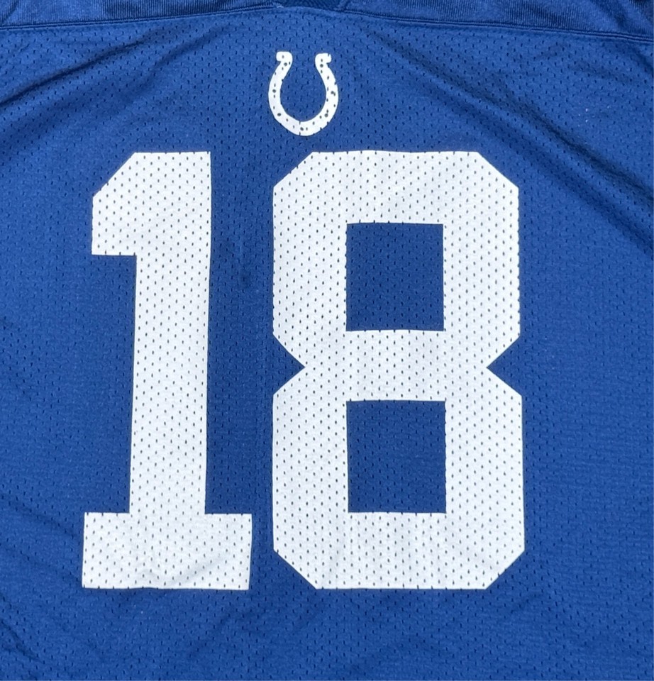 Reebok Vtg NFL Indianapolis Colts #18 Peyton Manning Jersey Size XL (18 ...