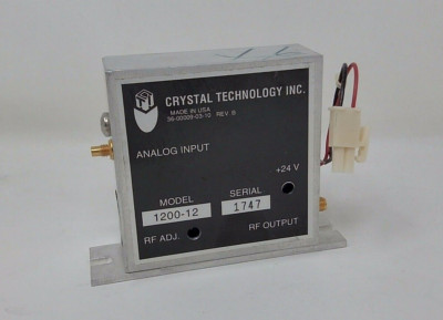 Crystal Technology Inc. 1200-12 RF Modulator - Analog to RF Signal ...