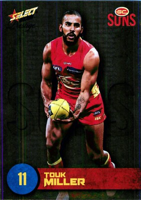 2021 GOLD COAST SUNS AFL Card TOUK MILLER Footy Stars Prestige | eBay