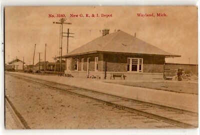 Grand Rapids & Indiana Railroad train depot, Wayland, Michigan ...