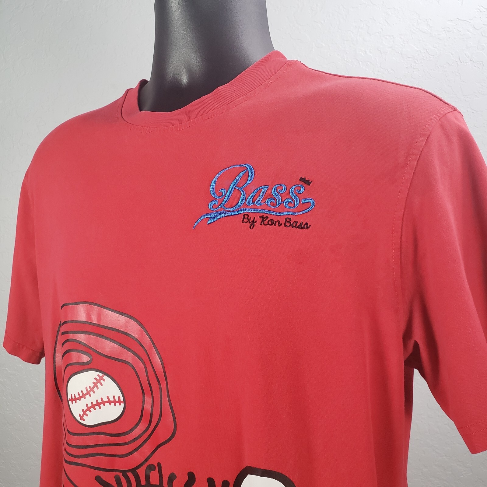 Bass By Ron Bass Rare Doodle Art Baseball Designer St… - Gem