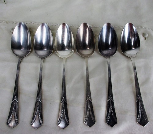 WMF Jugendstil Art Nouveau Albert Mayer Empire 8 Spoons Cutlery 1905 ...