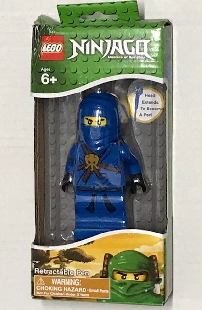LEGO Retractable Pen with Large Minifig Body Dock, Lego CITY or NINJAGO ...