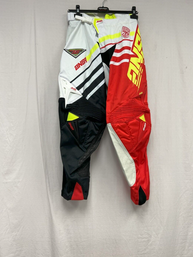 Answer Racing Alpha Off-Road Motocross Pants Red/Black/White Mens 30 ...