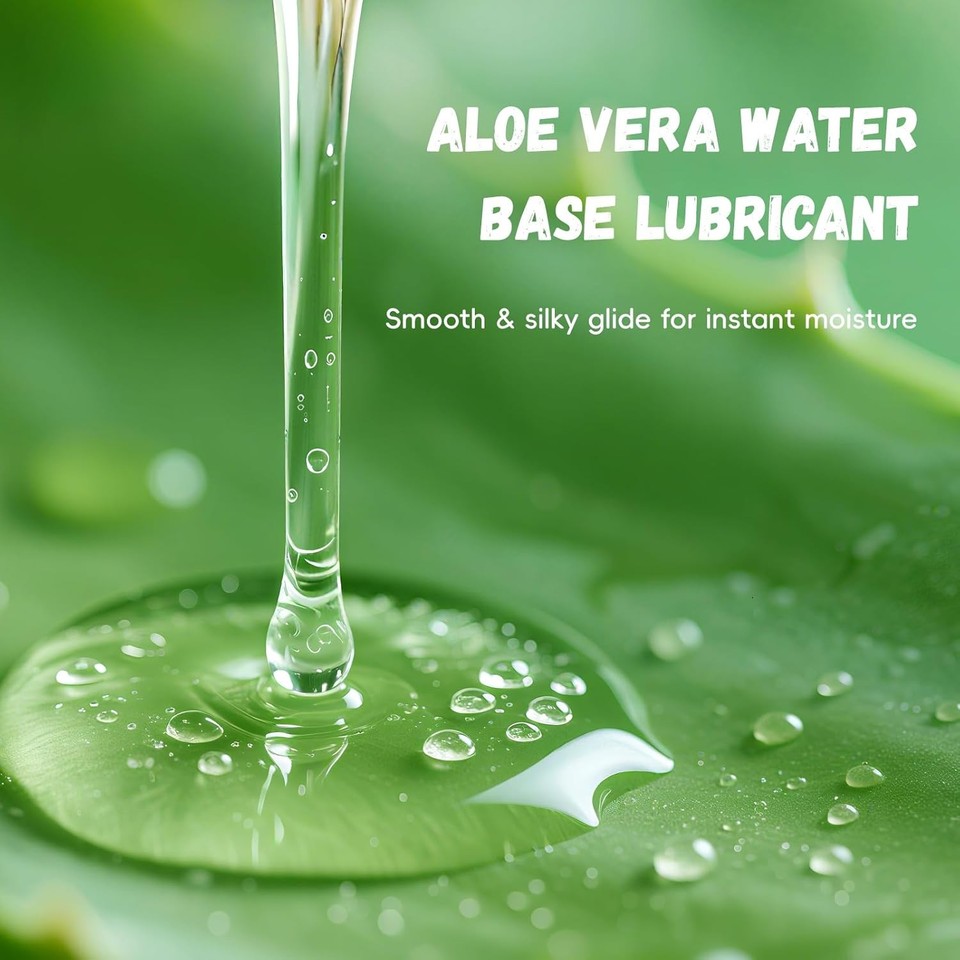Aloe Lube Water Based Lubricant, Long-Lasting Wet Lube for Privacy and ...
