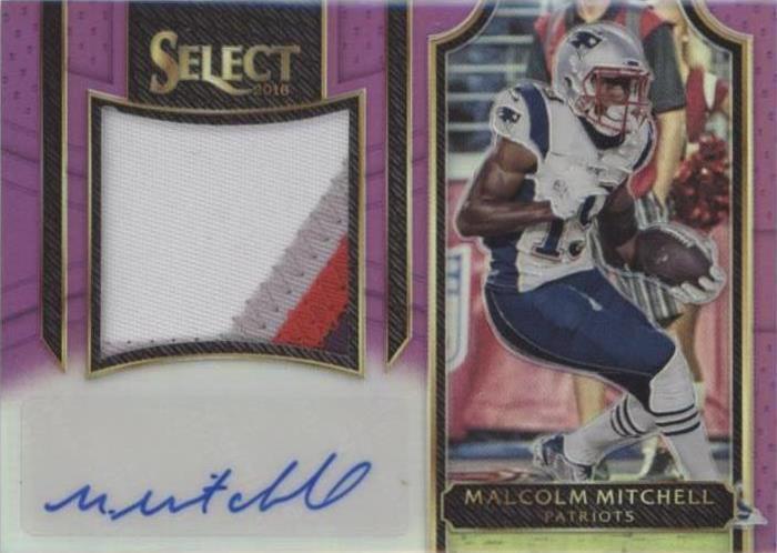 2016 Panini Select - Jumbo Rookie Signature Swatches Malcolm Mitchell # ...