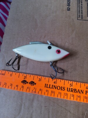 Unbranded rattle trap fishing lure Green/white/red | eBay