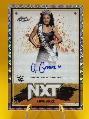 2025 Topps Chrome WWE - Nxt Autographs Arianna Grace #NXT-AGR Geometric ...