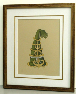 Handmade Sikh Turban Painting With Frame Gouache Pigments On Paper ...