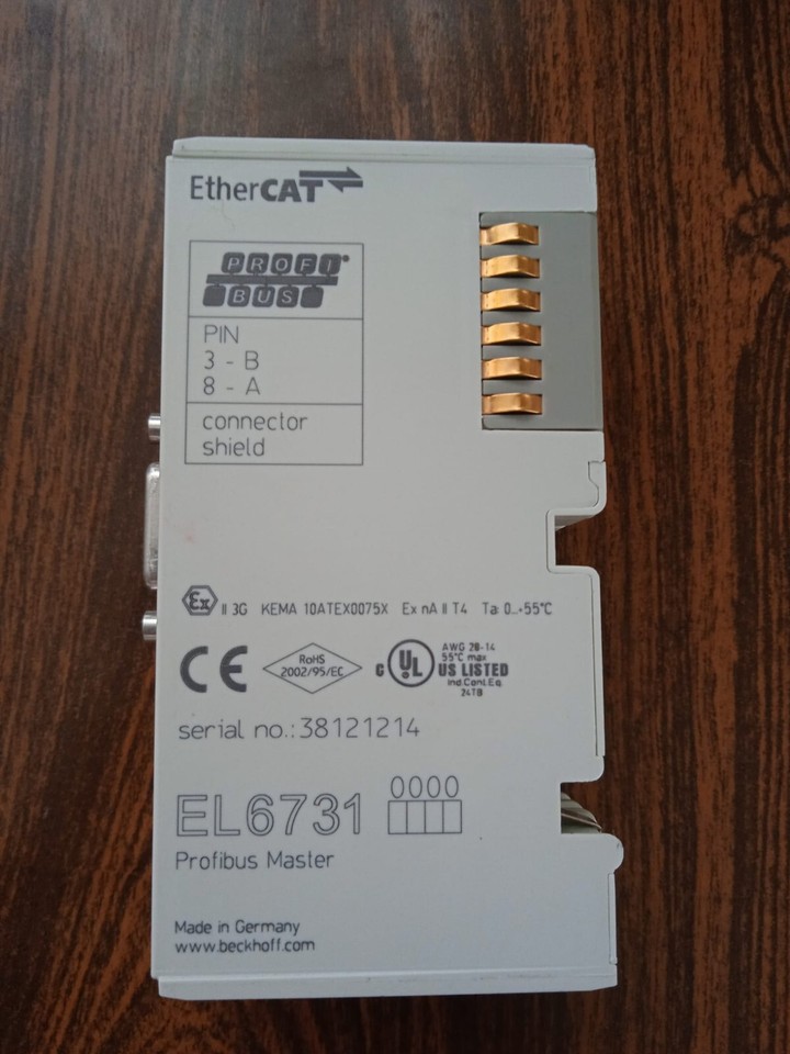 EL6731 | EtherCAT Terminal, 1-channel communication interface, PROFIBUS, | eBay