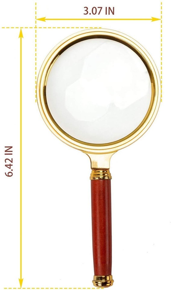 10X Handheld Magnifier, Reading Magnifier Loupe Glasses 10X with ...
