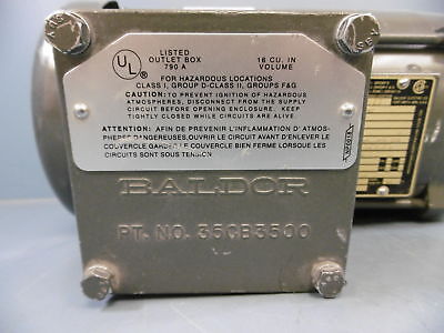 Baldor Electric Motor Bx630311 2 HP 231/460 V 5.8/2.9 a 1400rpm W ...