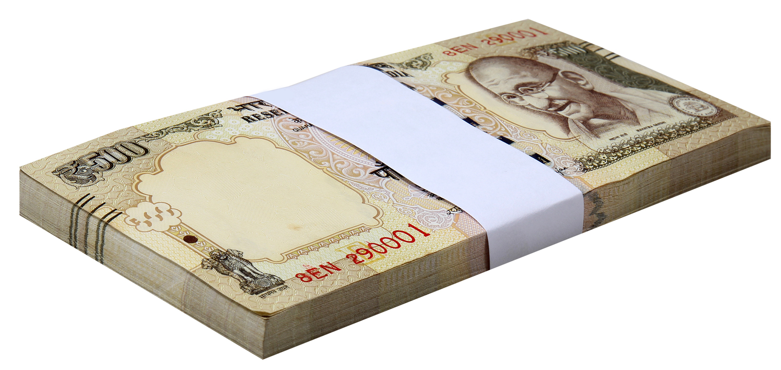 Indian Money 500 Rupees Bundles