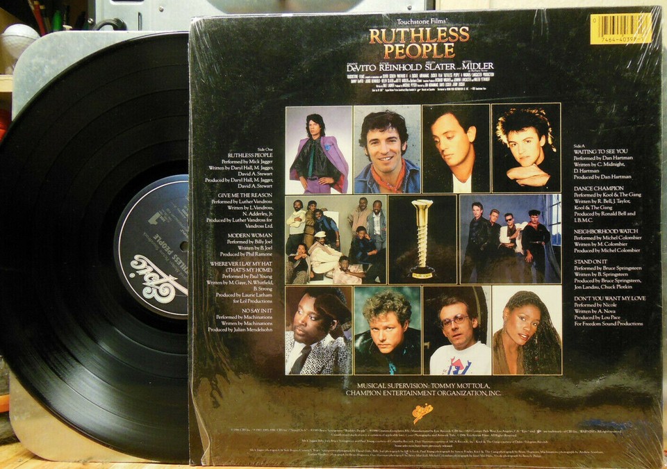 Ruthless People Movie Soundtrack E 40398 Epic Records LP Vinyl Album ...