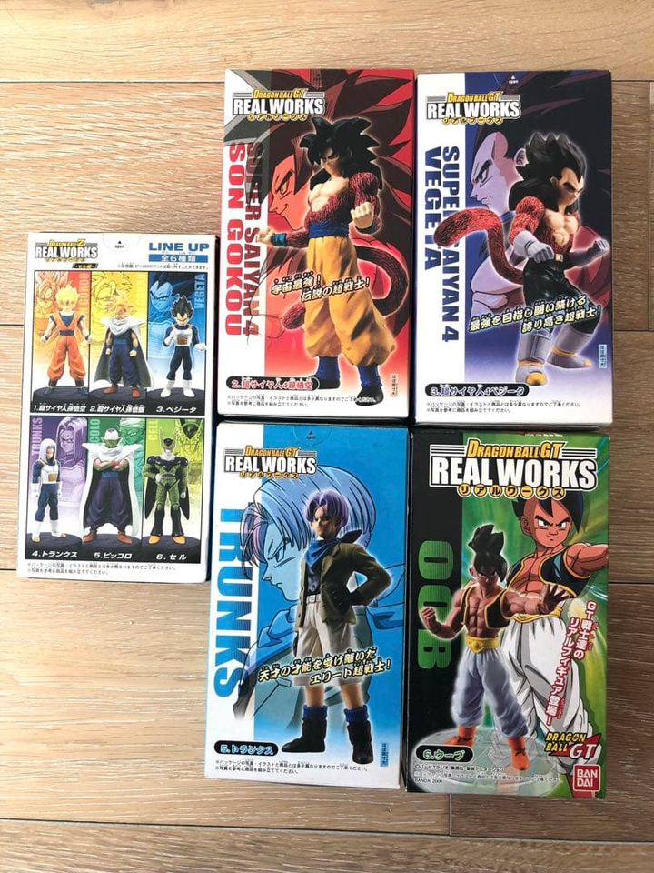 Dragon Ball Real Works Figure Candy Toy Item Son Goku Vegeta 5 set | eBay
