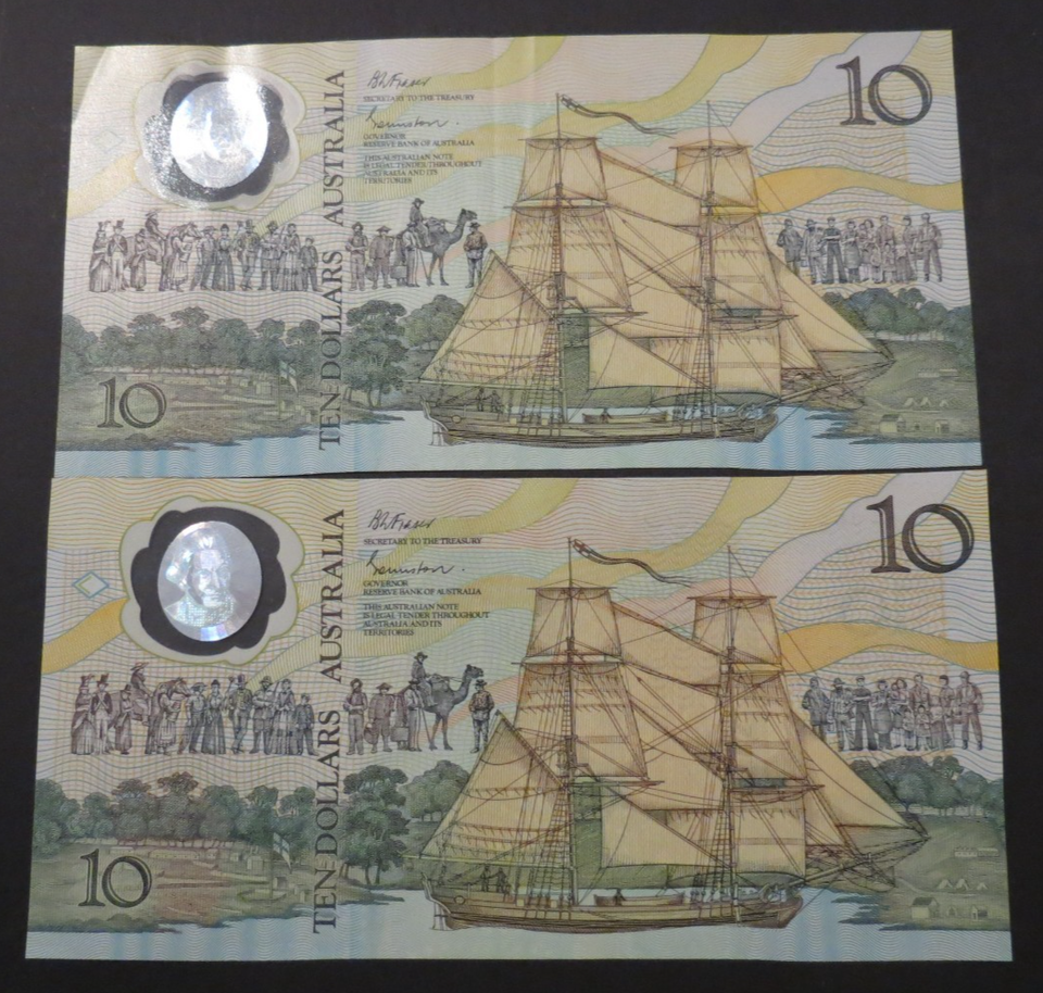 PRICE EACH 1988 1ST POLYMER $10 TEN DOLLAR NOTE R310A JOHNSTON FRASER ...