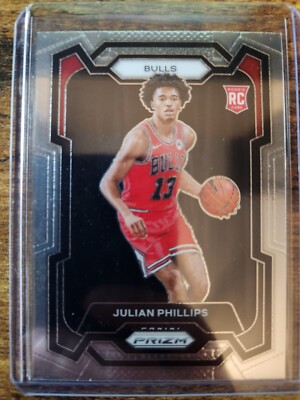 2023-24 Panini Prizm Julian Phillips Rookie RC #125 Chicago Bulls | eBay