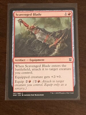 Magic the Gathering Zendikar Rising Scavenged Blade | eBay