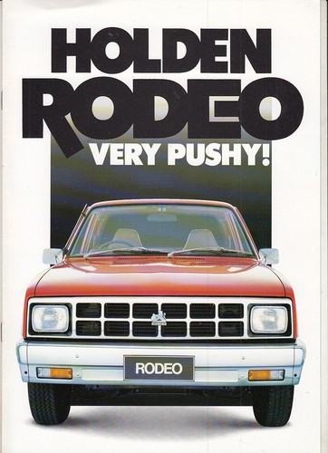 1983 HOLDEN KB RODEO UTE Australian 8p Brochure Like ISUZU FASTER | eBay