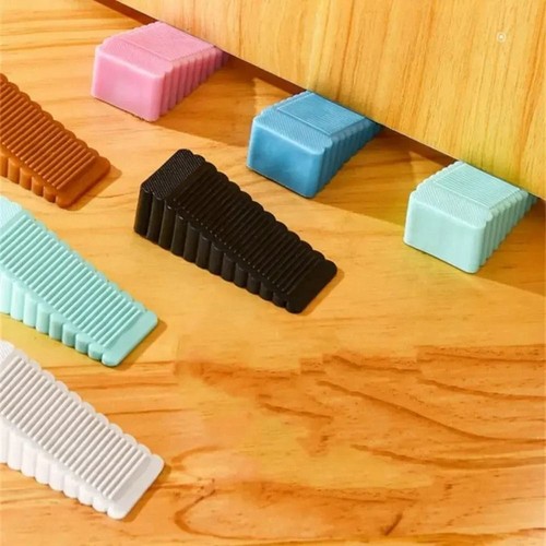 Silicone Door Stopper Reusable Handle Stopper New Absorbent Block Wedge ...