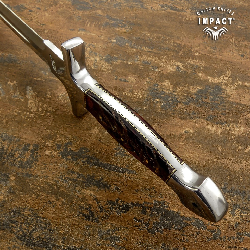 IMPACT CUTLERY RARE CUSTOM D2 FULL TANG FULLER 26.70 "DAGGER KNIFE ...