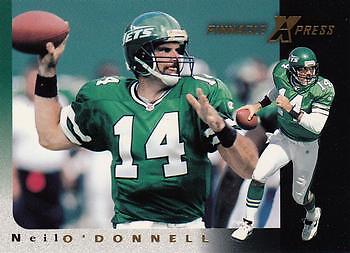 1997 Pinnacle X-Press Neil O'Donnell #41 New York Jets | eBay
