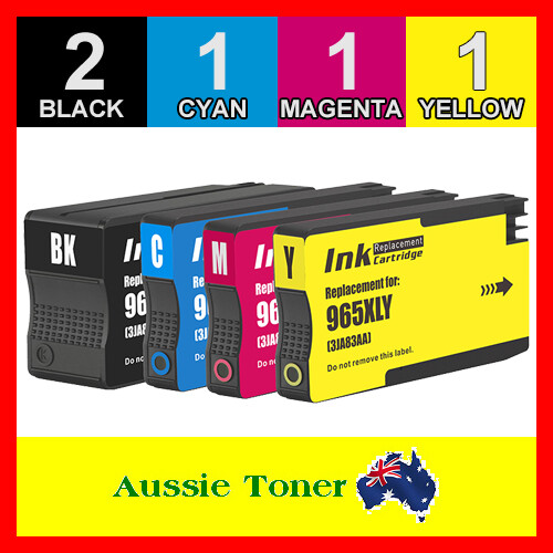 5x Generic 965XL Ink Cartridges for HP Officejet Pro 9010 9012 9016 ...