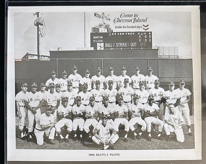 Original 1969 Seattle Pilots 8x10 B&W Team Photo | eBay