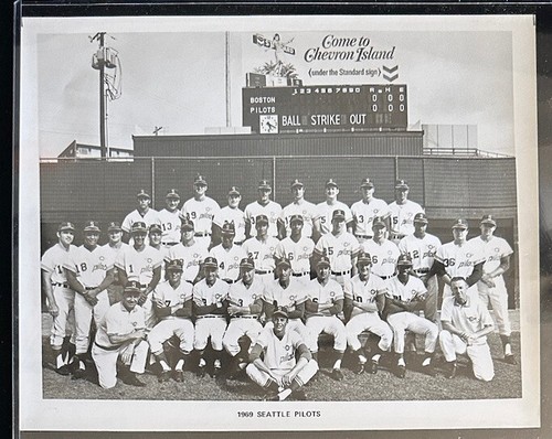 Original 1969 Seattle Pilots 8x10 B&W Team Photo | eBay