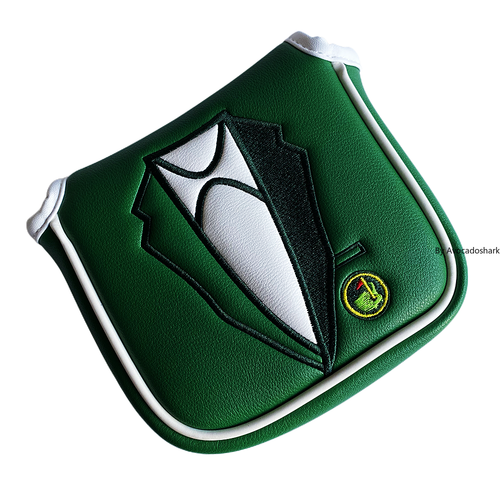 Premium Green Golf Square Mallet Putter Head Cover Headcover Magnetic ...