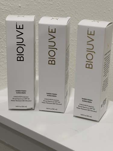 3x Biojuve Sheer Finish Sunscreen - 1.69oz/50ml - New! - Exp 05/2025 | eBay