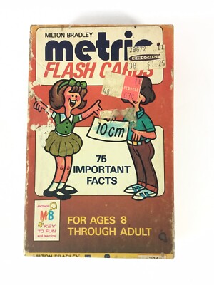 Vintage 1977 Milton Bradley Metric Flash Cards ~FAST~FREE~SHIPPING~ | eBay