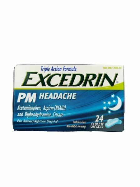 Excedrin PM Headache Caplets - 24 Count for sale online | eBay