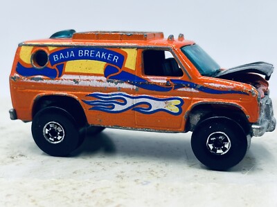 Vintage 1977 Hot Wheels Baja Breaker Van 1/64 Scale Orange | eBay