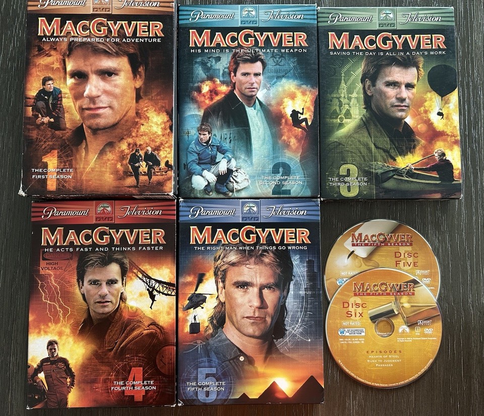 MacGyver Dvd Complete Series Seasons 1, 2, 3, 4, 5 | eBay