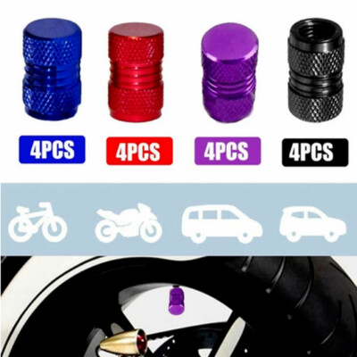4pcs Tyre Tire Wheel Rim Stem Air Valve Screws Caps Dust Cover Car ...