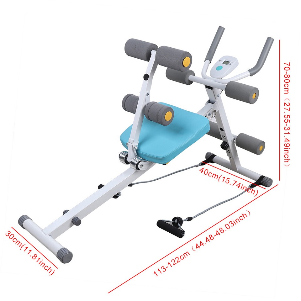 Exercise Ab Abdominal Cruncher Trainer Machine Body Shaper Gym Fitness ...