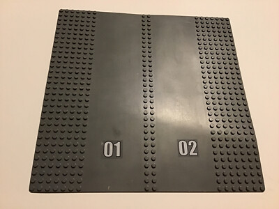 10” X 10” Lego Base Plate Road Dark Grey Street Airport Building | eBay