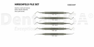 DENTAL USA Hirschfeld File Set Implant Dentistry Apex Model# SHIF FDA ...