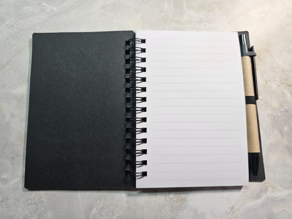 2 Pack Pocket Notebooks w/ Pen & Sticky Notes Small Spiral Notepad Set ...