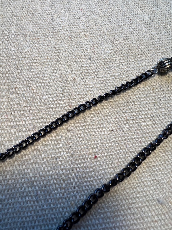 VINTAGE 1960s BLACK METAL EYEGLASSES SUNGLASSES CHAIN LINK NOS | eBay UK