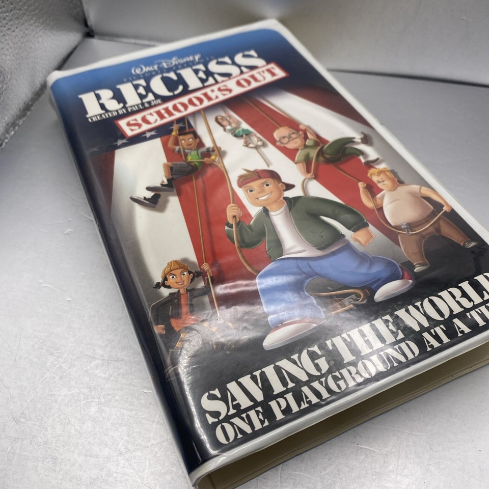 Disney, RECESS, Movie, VHS, Preowned, School's Out, Cartoon, Tested ...