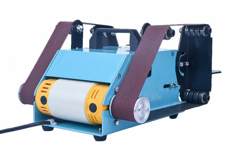 Small Double Shaft Sander Belt Sanding Machine Polishing Sandpaper ...
